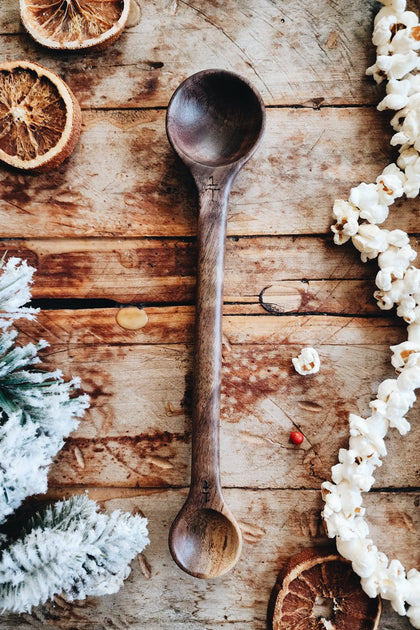 READY TO SHIP AUCTION | Double Sided Measuring Spoon, Fancy Walnut ...