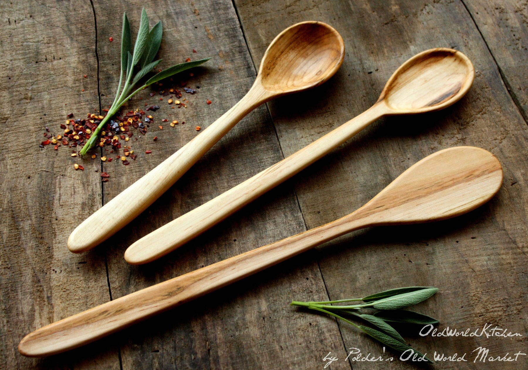 Basic Wood Kitchen Utensil Set – Old World Kitchen