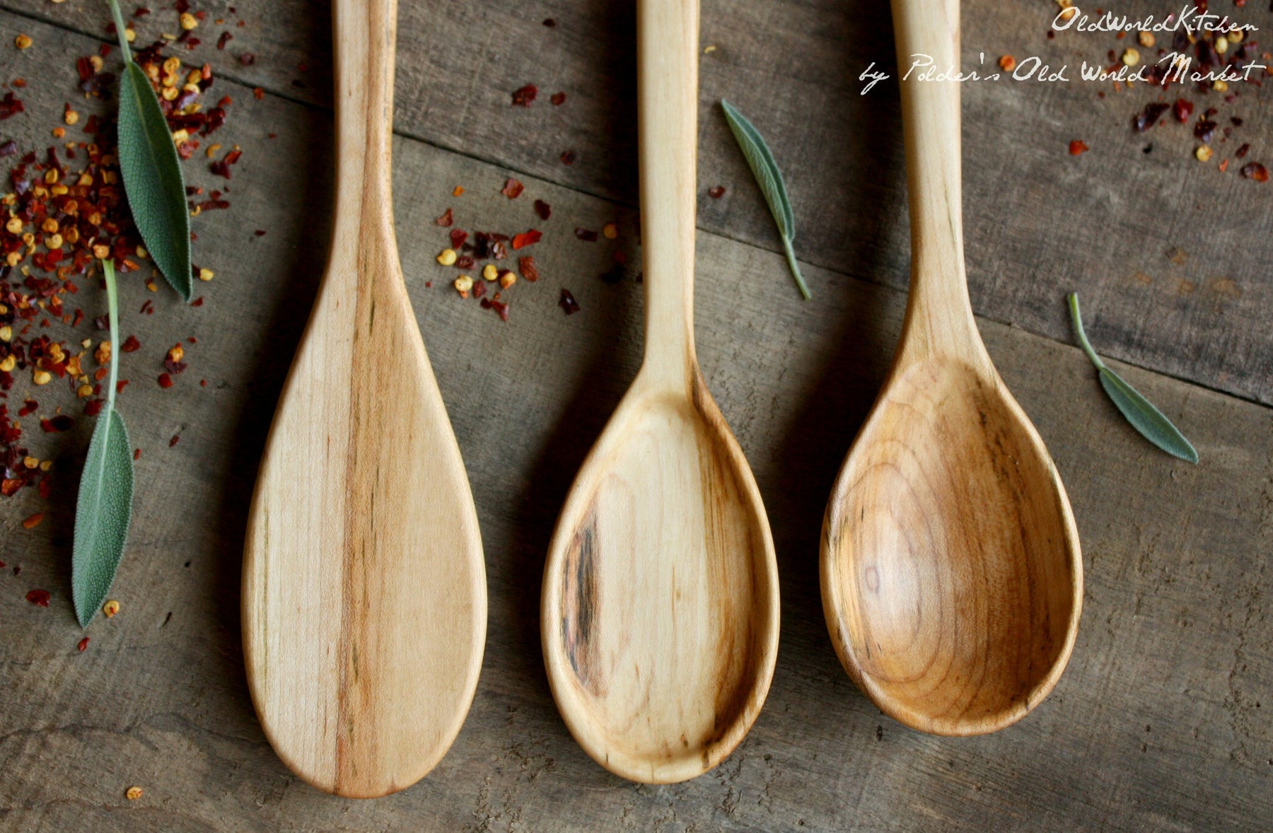 Basic Wood Kitchen Utensil Set – Old World Kitchen