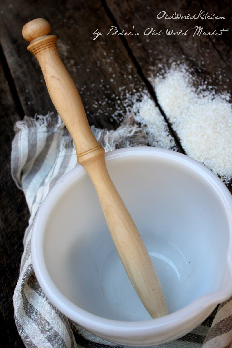 Turned Scottish Spurtle | Stirring Utensil – Old World Kitchen